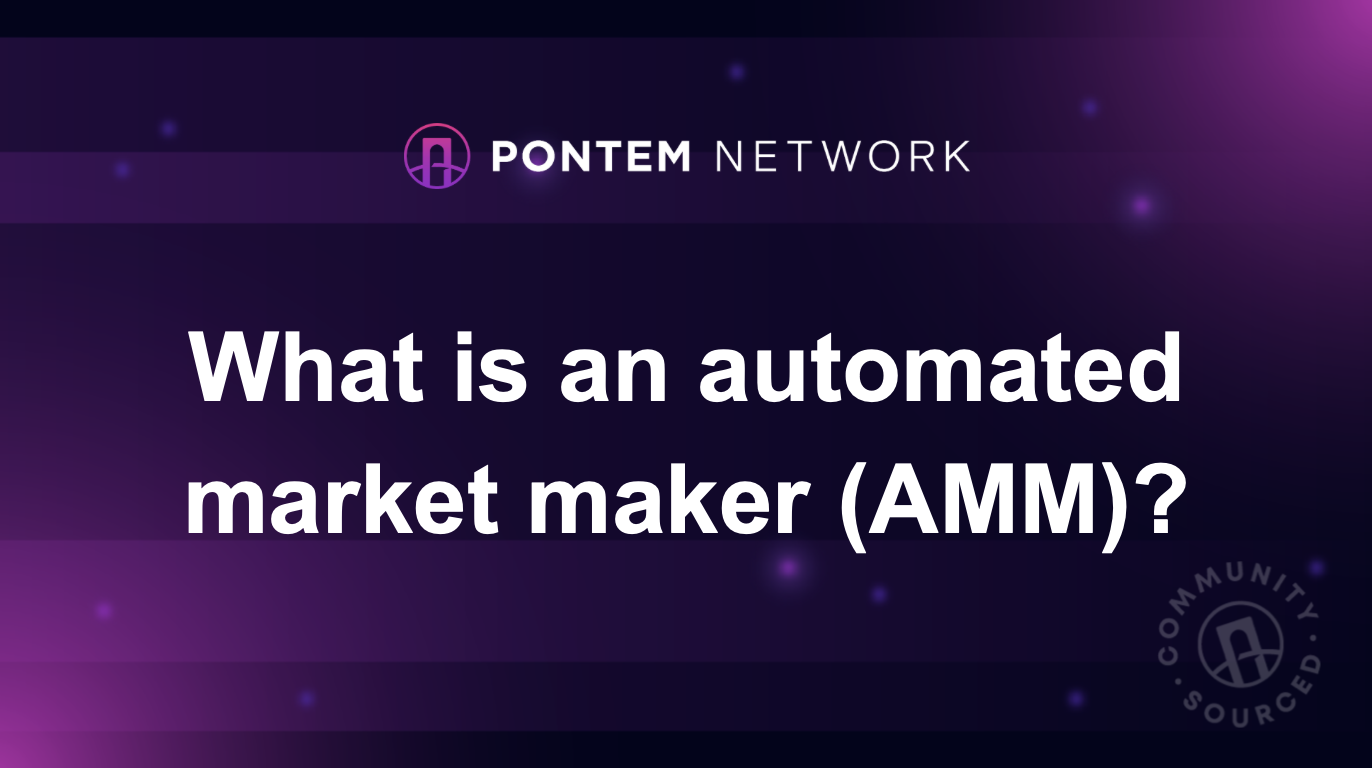 What is an automated market maker (AMM)?